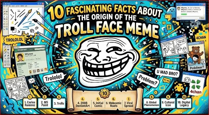 10 Fascinating Facts About the Origin of the Troll Face Meme | Memes
