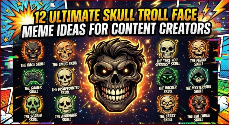 12 Skull Troll Face Meme Ideas for Viral Content | Memes